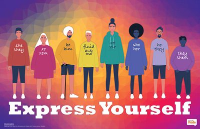 Express Yourself 11x17 Poster - Campus Pride