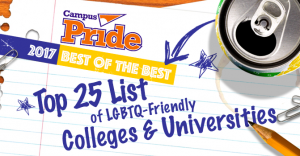 Campus Pride's 2017 Best of the Best Top 25 LGBTQ-friendly Colleges ...