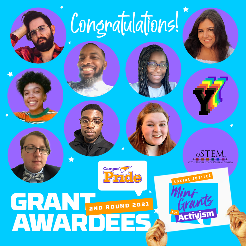 Campus Pride announces awarding of second round of ten social justice ...